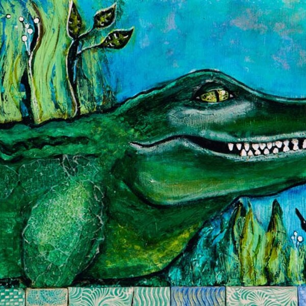 Alligator Art - Etsy