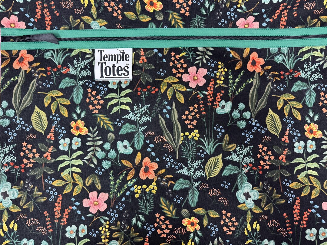 Templetotes LDS Temple Bag - Herb Garden (black) - Etsy