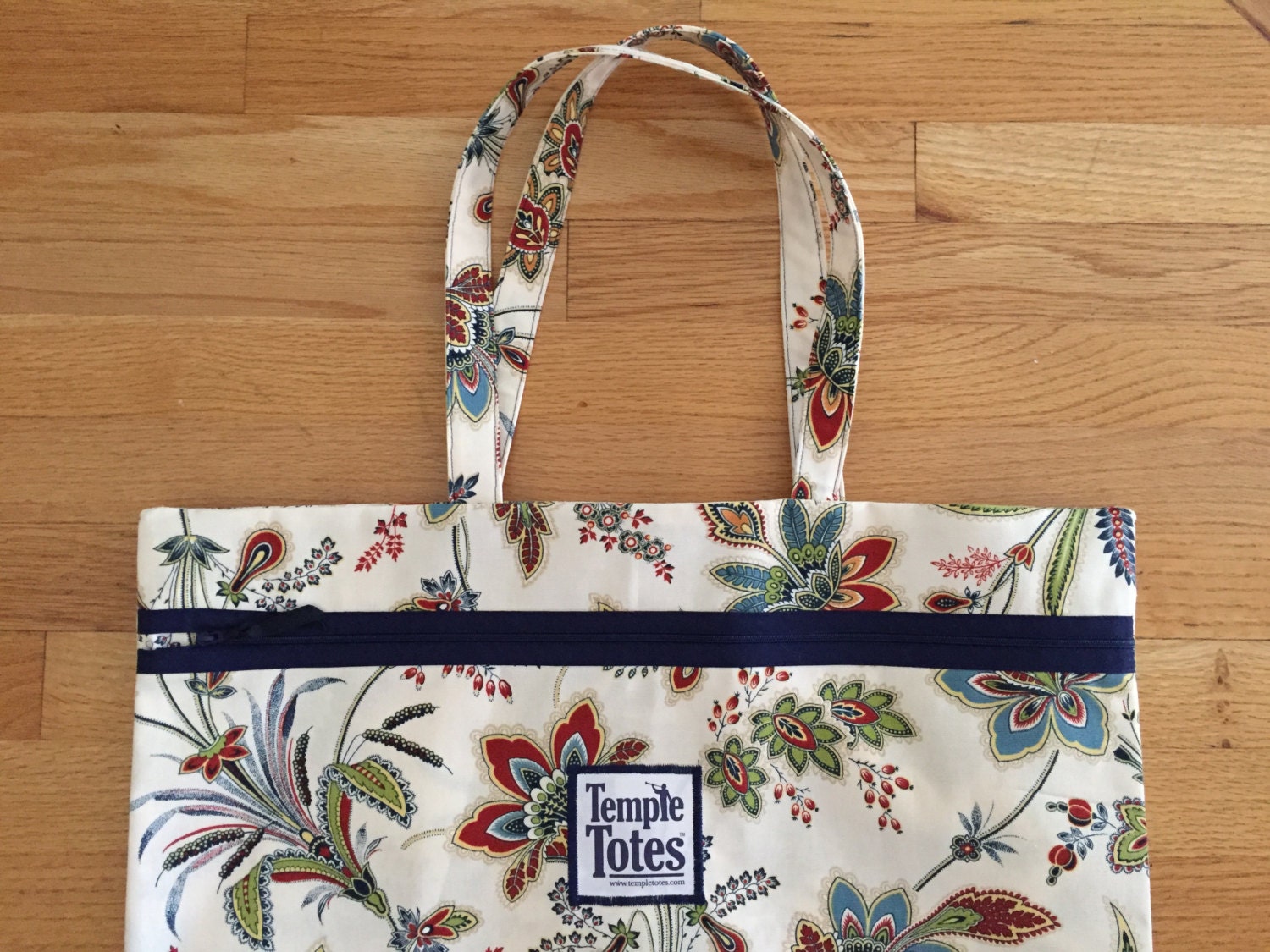 TempleTotes LDS Temple Bag - TALL Jacobean (Navy)