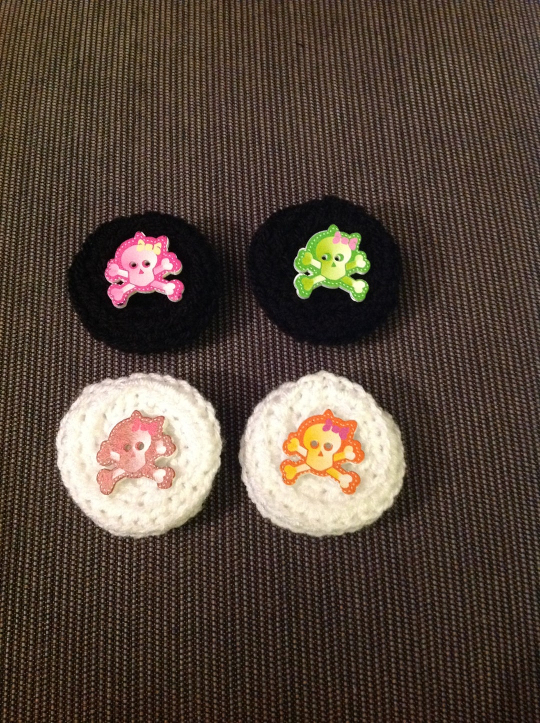 Crocheted Plug Mittens / Lobe Gloves / Ear Muffs With Girly Kawaii ...