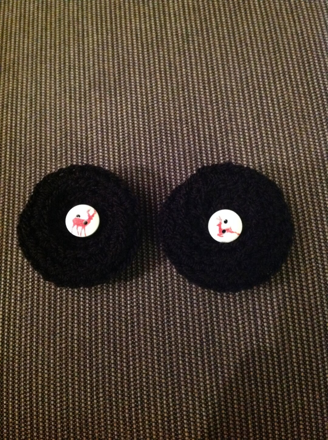 Crocheted Plug Mittens / Lobe Gloves / Ear Muffs With - Etsy