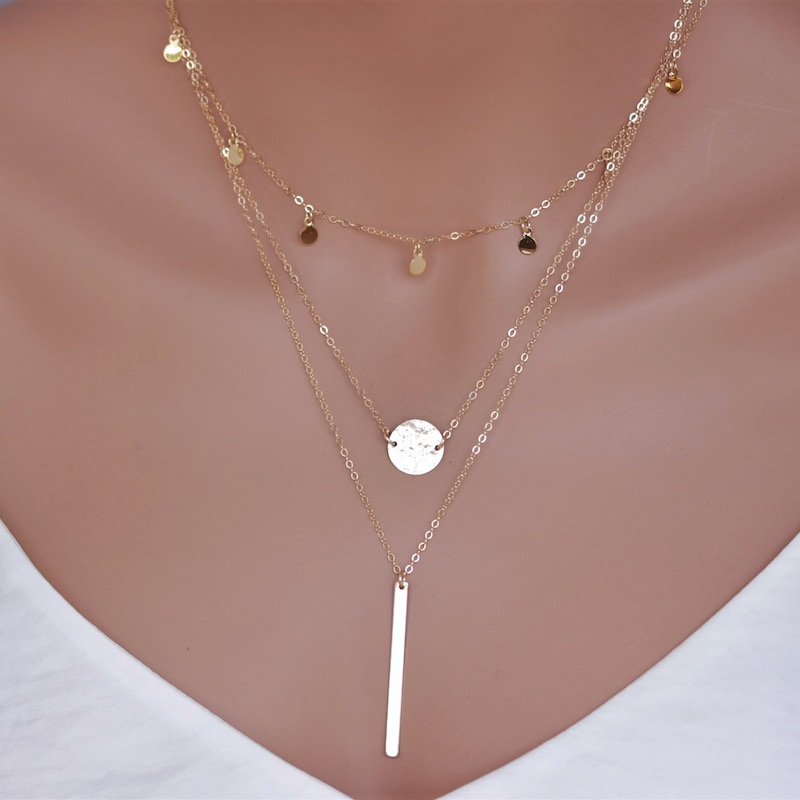 Layered Necklace Set - Etsy