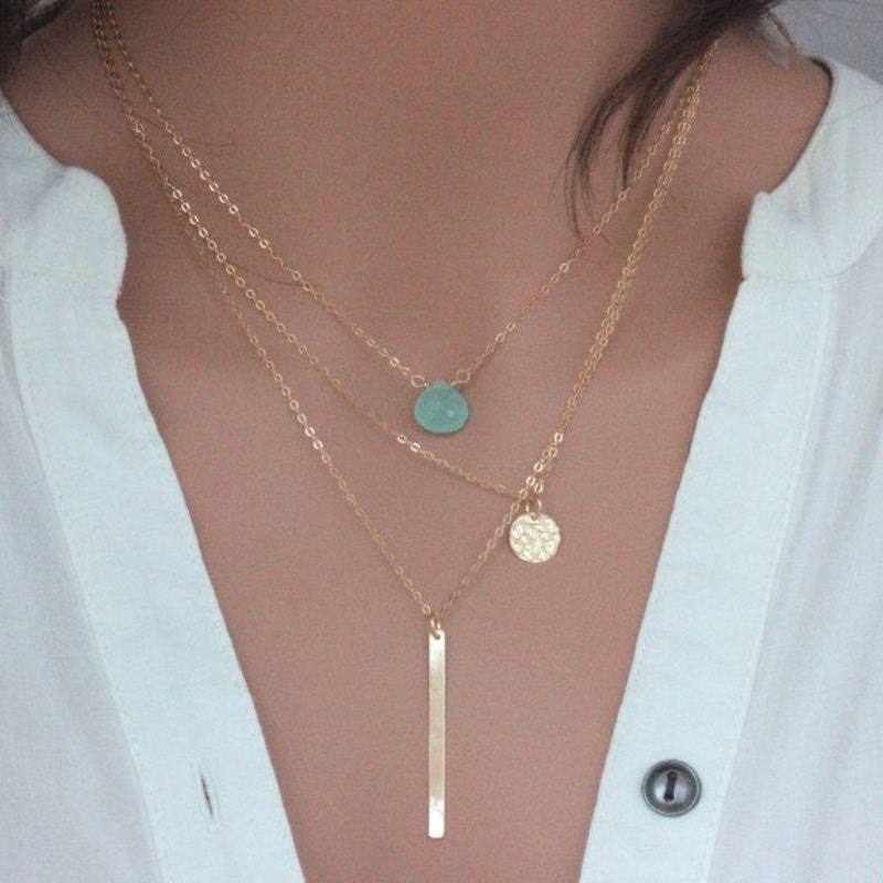 Multi Layer Necklace - Etsy