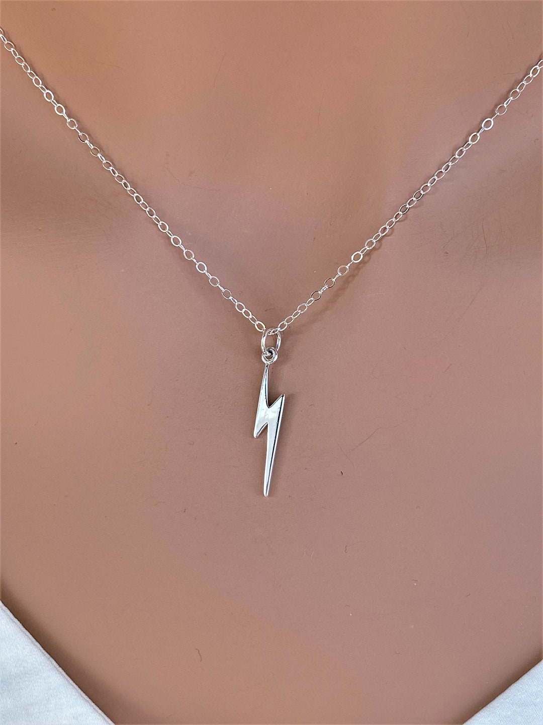 Lightning Bolt Necklace, Wizard Necklace | Bolt Necklace, Gift for Her ...