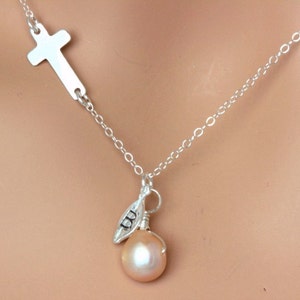 Protection Necklace Jewelry - Sterling Silver Sideway Cross With ...