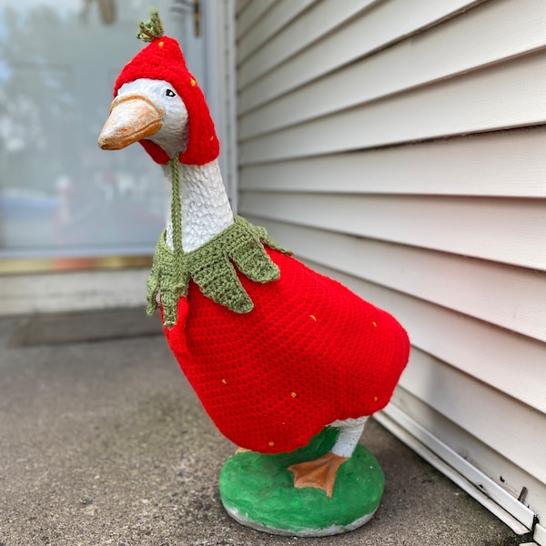 Porch Goose Outfit Strawberry - Etsy