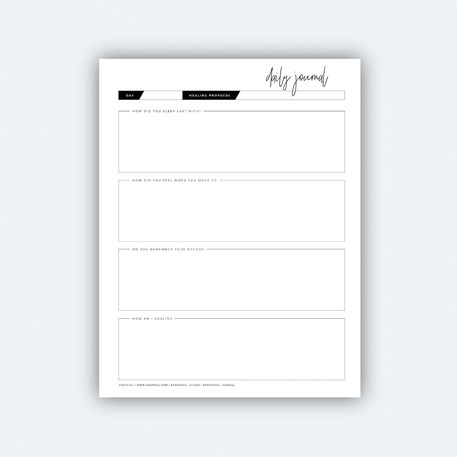 Healing Journal and Tracker Bundle. Printable and Digital for iPad Pro ...