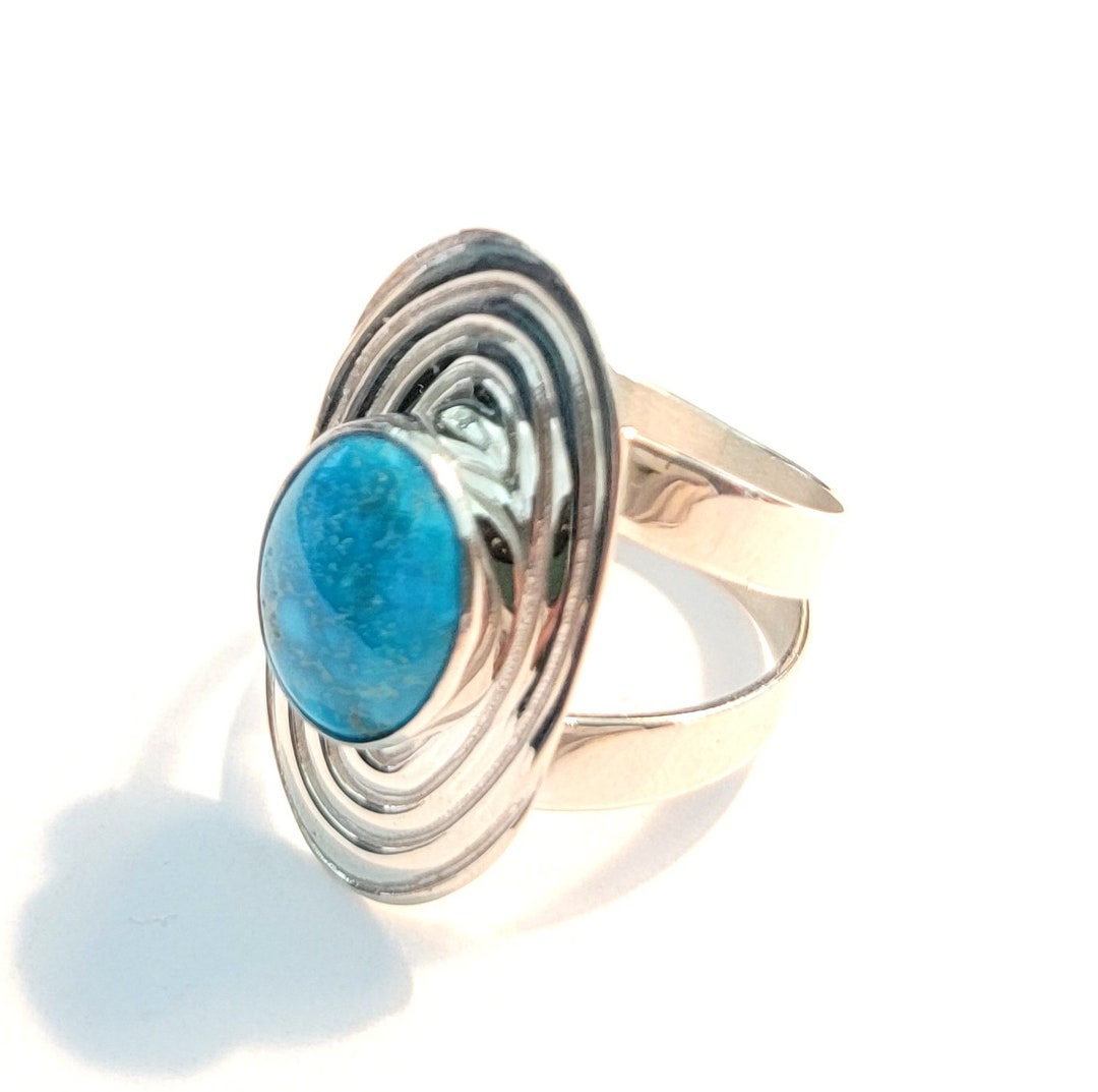 DTR Jay King Turquoise Sterling Silver Ring Size 8 - Etsy