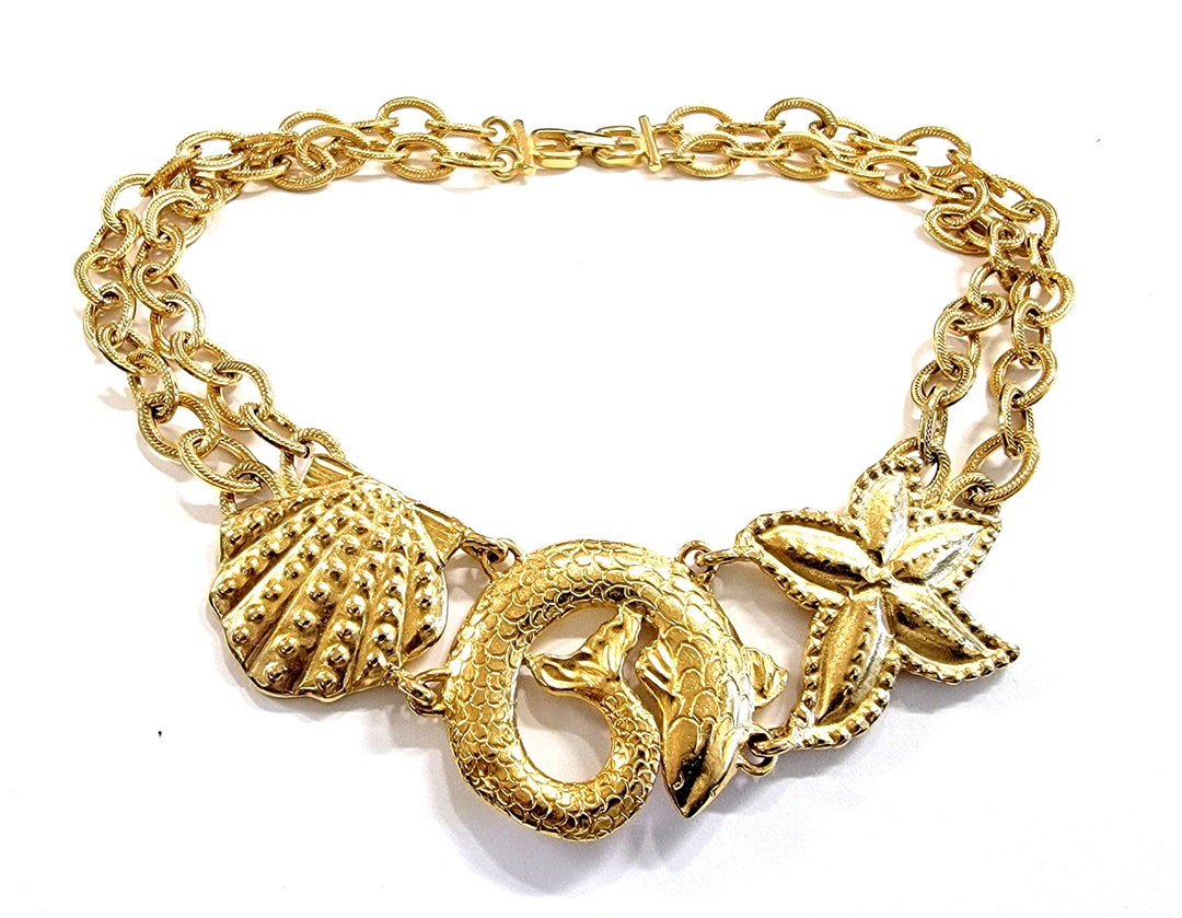 DVF Diane Von Furstenberg Seashell Fish Starfish Necklace - Etsy