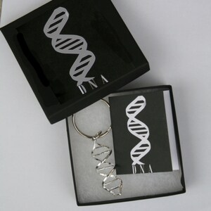 Science DNA Key Chain Helix Key Chain Biology Key Chain - Etsy