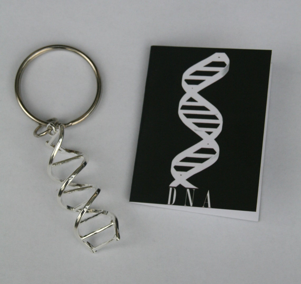 Science DNA Key Chain, Helix Key Chain, Biology Key Chain, Genetics ...