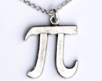 Pi Symbol Necklace - Etsy