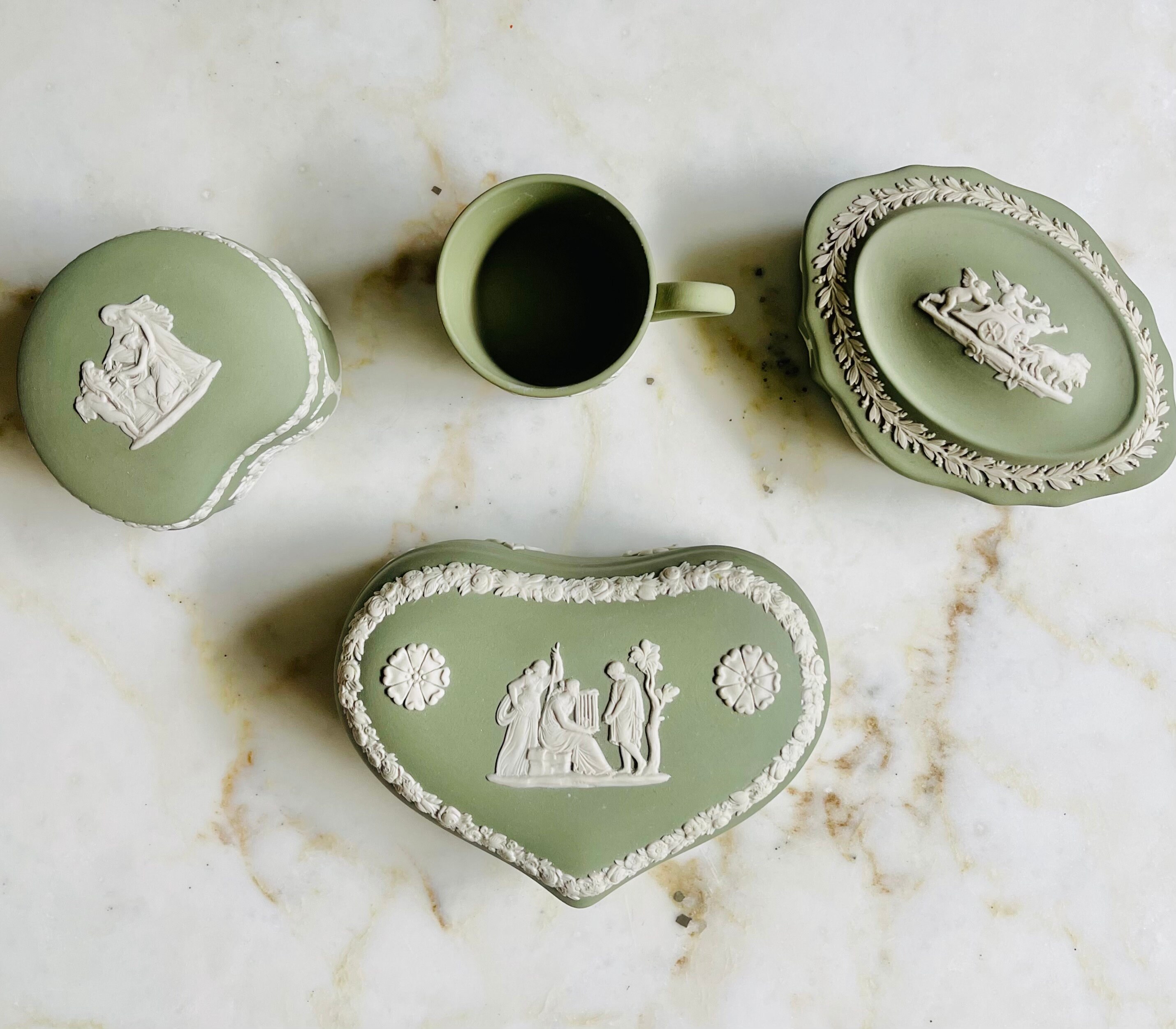 Wedgwood Green Jasperware - Etsy