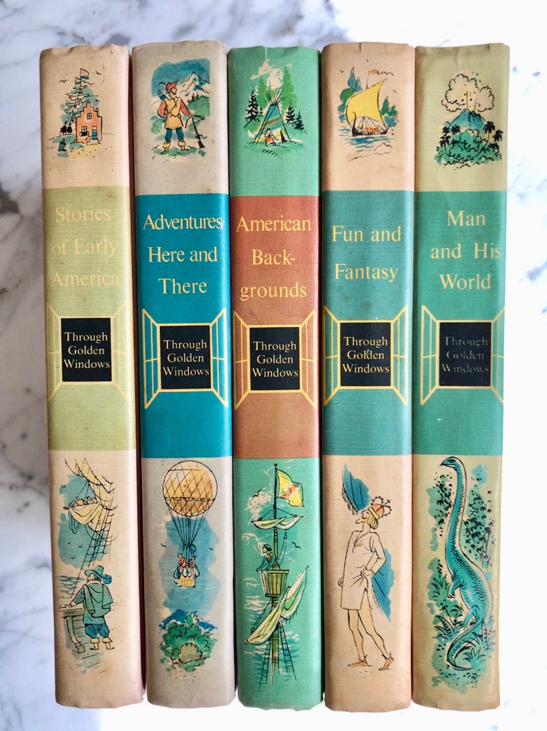 Through Golden Windows Vintage Book Set! - Etsy