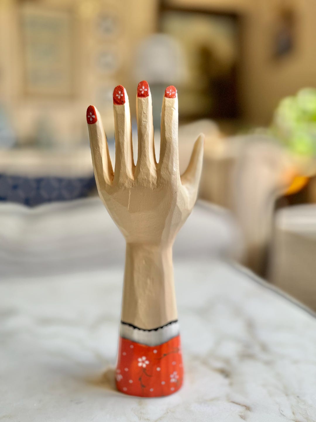 Handmade in Ibiza Wooden Hand Sculpture / Jewelry Display - Etsy