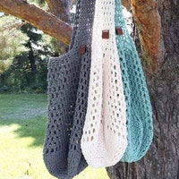 Foldable Market Bag Crochet Multi-pattern - Etsy