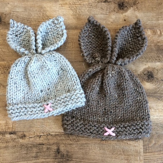 Knit Bunny Hat Pattern Easy Baby Bunny Hat Free Knitting Pattern
