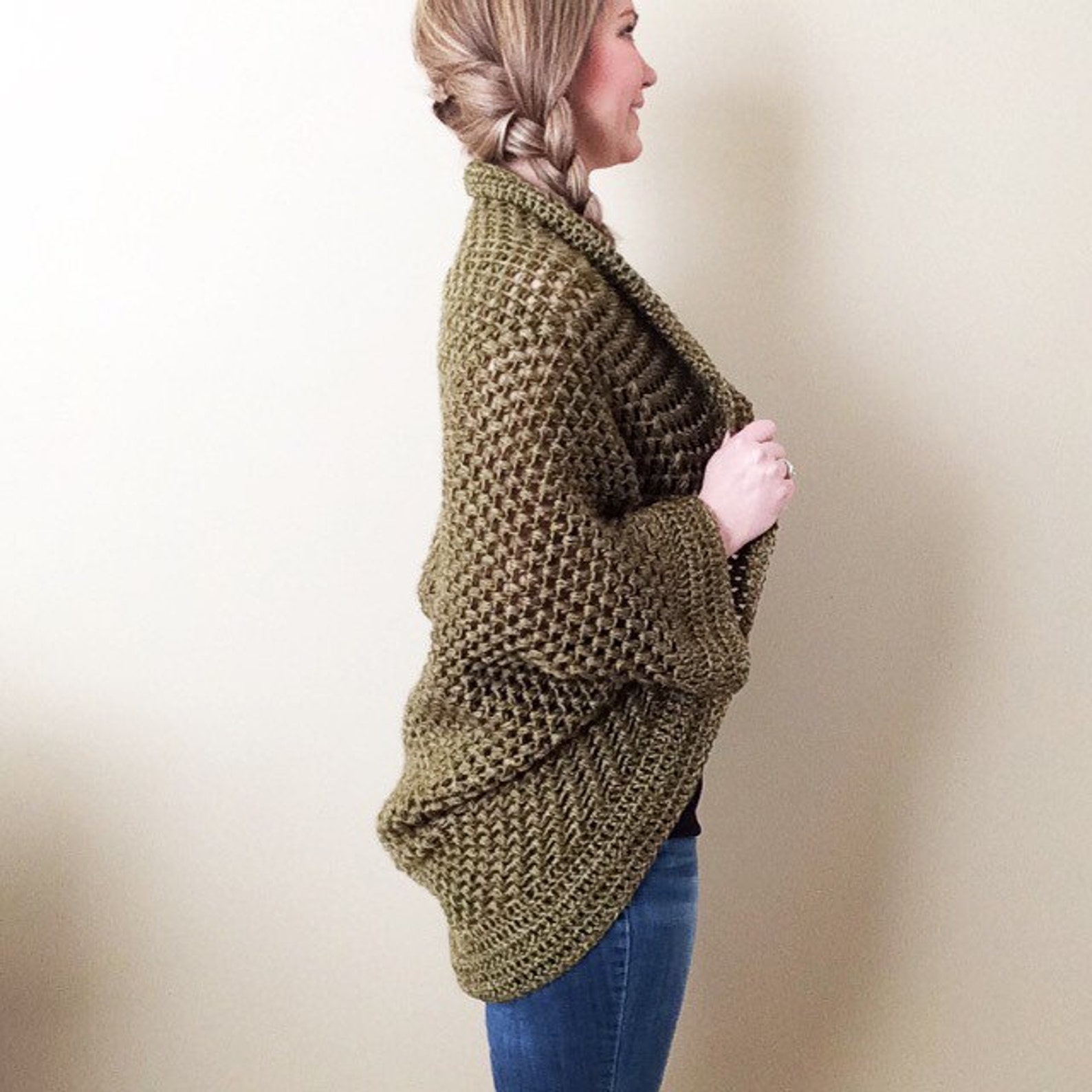 Cozy Cocoon Sweater, Crochet Pattern, Crochet, Cocoon Sweater, Puff ...