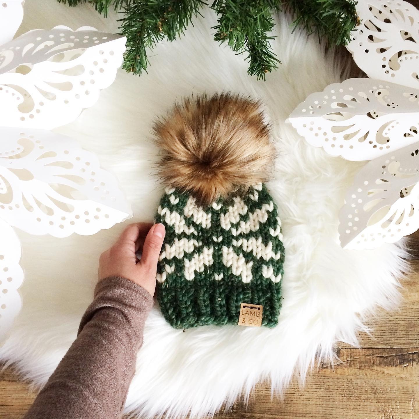 Snowflake Toque Knit Hat Knit Beanie Knitting Pattern Fair - Etsy Canada