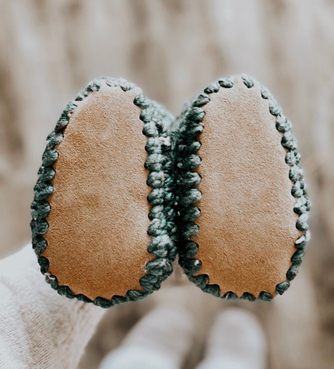 Padraig Baby Booties - Suede + Sheep Shearling Sole - Made to Order ...