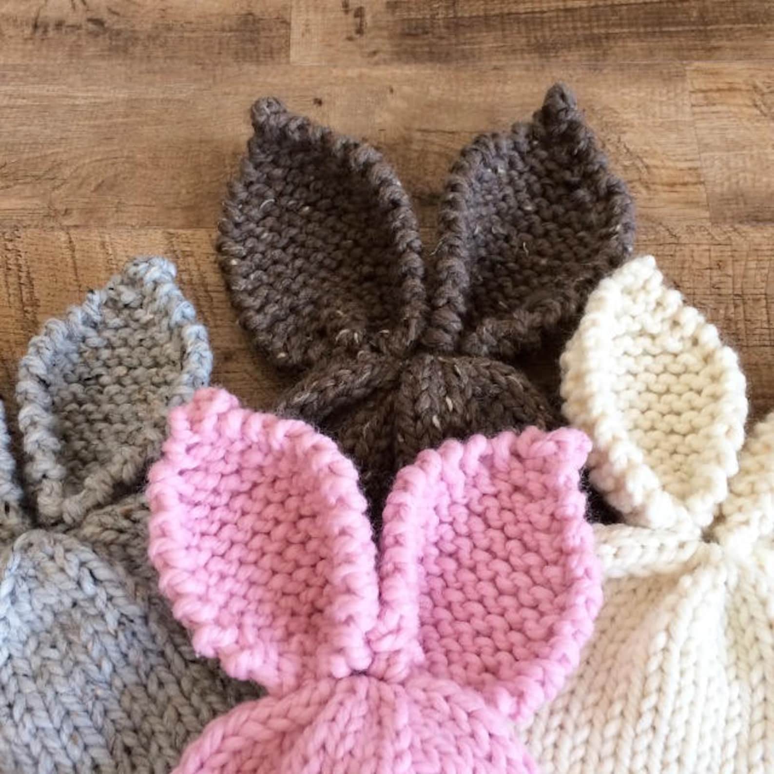 Rustic Knit Bunny Toque Knitting Patternknit Hat Knit Hat - Etsy
