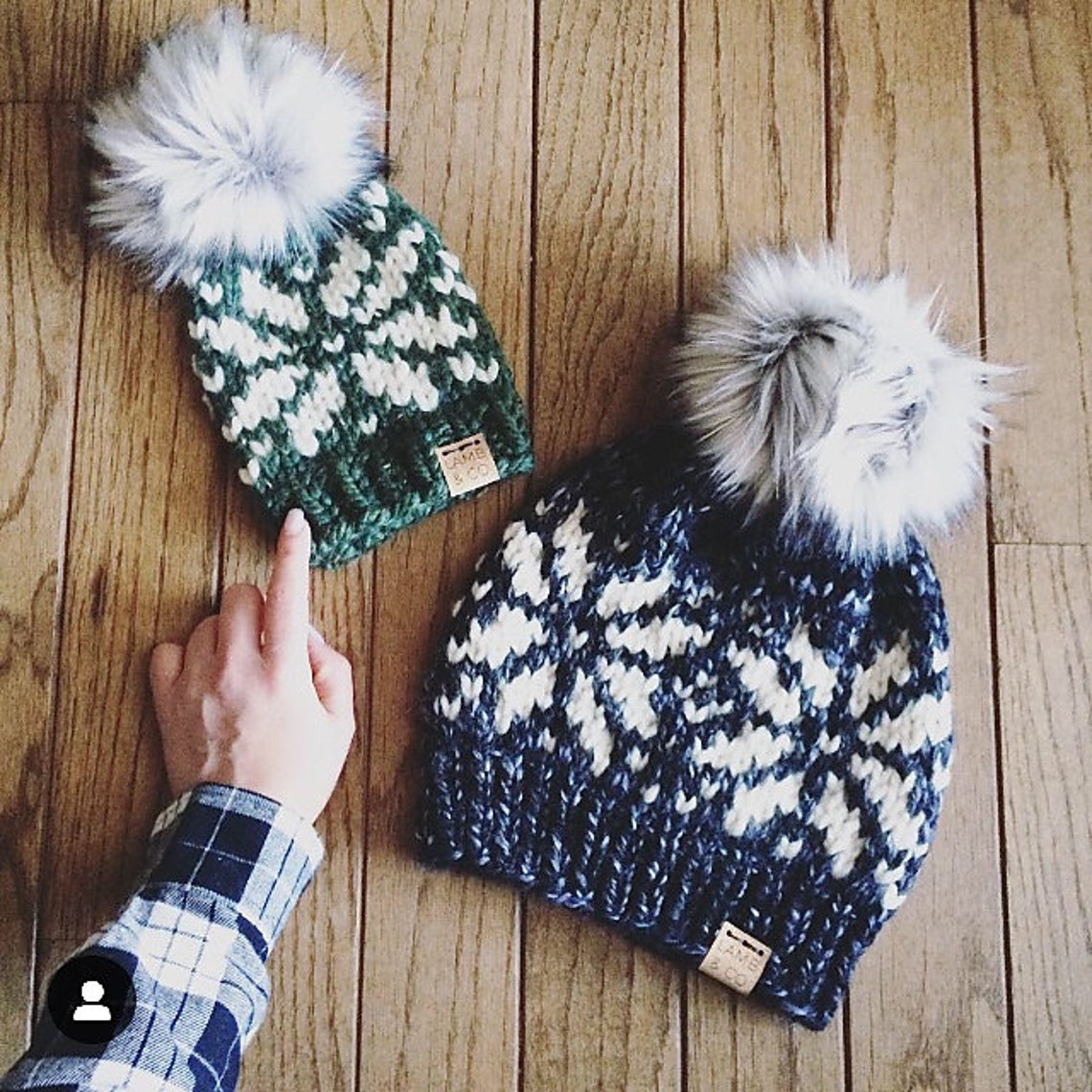 Snowflake Toque Knit Hat Knit Beanie Knitting Pattern Fair - Etsy Canada