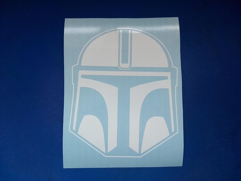 Mandalorian Helmet Decal/window Decal/laptop Decal/tumbler - Etsy
