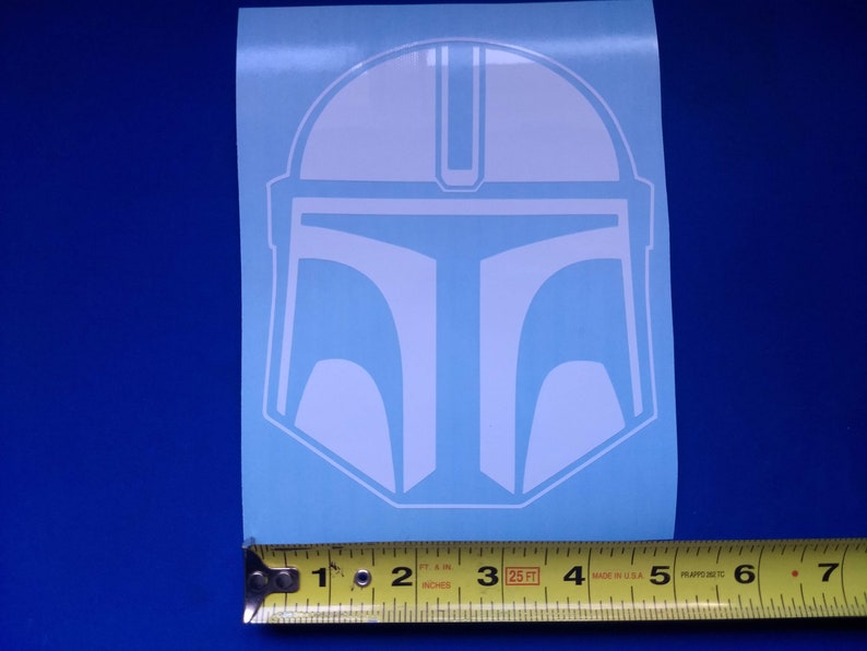Mandalorian Helmet Decal/window Decal/laptop Decal/tumbler - Etsy