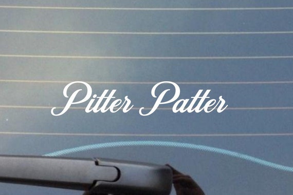 Pitter Patter Vinyl Decal/car Decal/laptop Decal | Etsy
