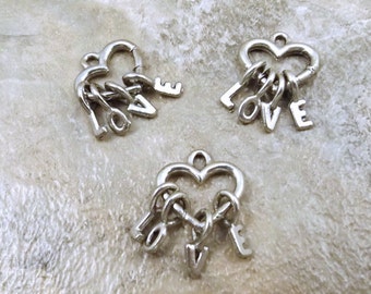 Pewter letters | Etsy