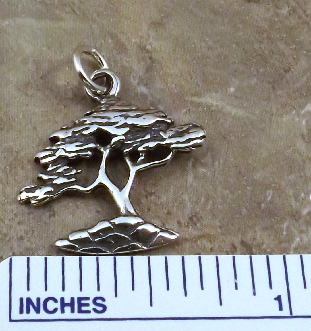 Sterling Silver Cypress Tree Charm Fits Both Traditional and - Etsy