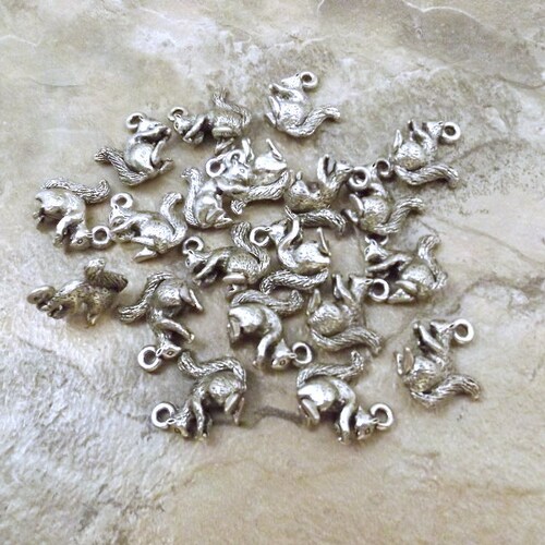 4pcs 12x13mm White Mother of Pearl Shell Squirrel Beads | Etsy