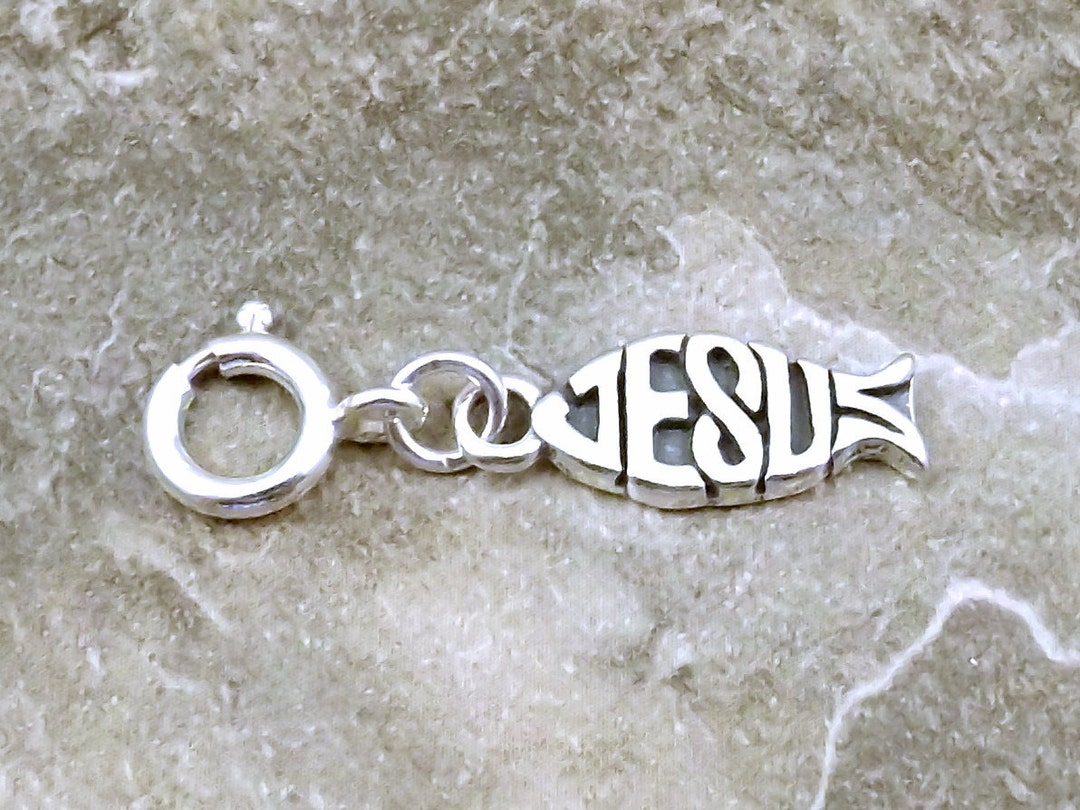 Sterling Silver jesus Fish Charm-fits European and - Etsy