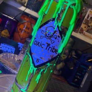 Toxic Drip Tumbler. Hand-painted Acrylics - Etsy