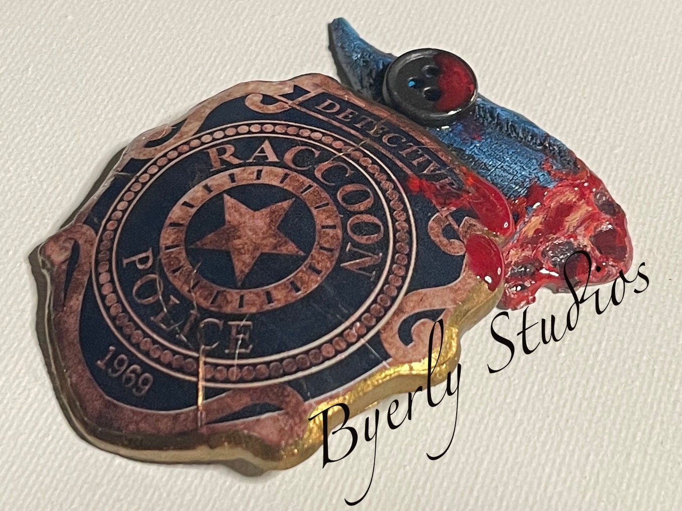 Resident Evil Police Badge, Sculpted and Hand-detailed - Etsy