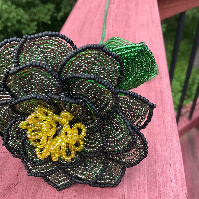 French Beaded Flowers - Etsy