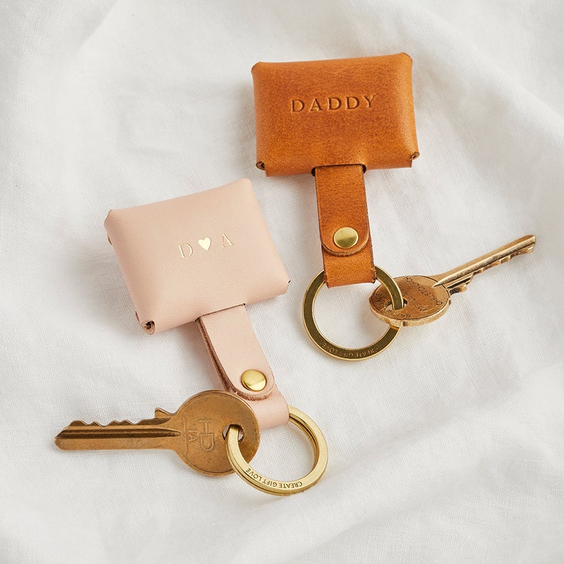 Personalised Pop-up Leather Photo Keyring | Photo Keyring Father's Day ...