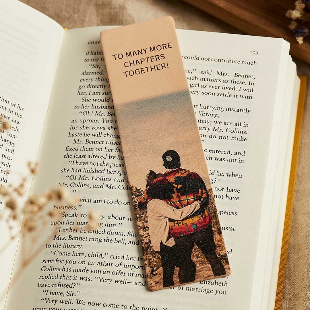 Personalised Photo Bookmark With Message | Father's Day Gift for Book ...