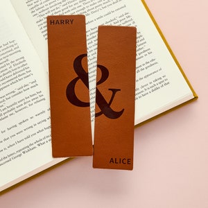 Personalised Couples Bookmark Set | Valentine's Day Matching Pair Gift ...