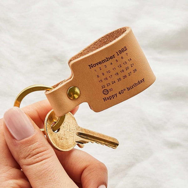 Calendar Keychain - Etsy