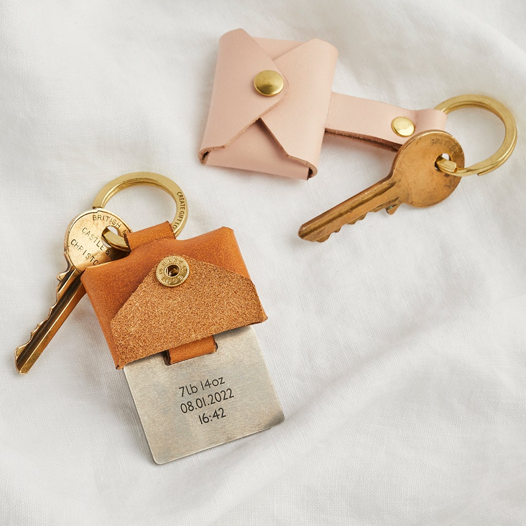 Personalised Pop-up Leather Photo Keyring | Photo Keyring Father's Day ...