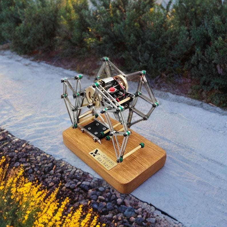 Metal Jansen Walker, A Biomimetic Kinetic Sculpture With Motor ...
