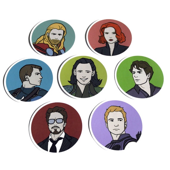 Avengers Sticker Set - Etsy