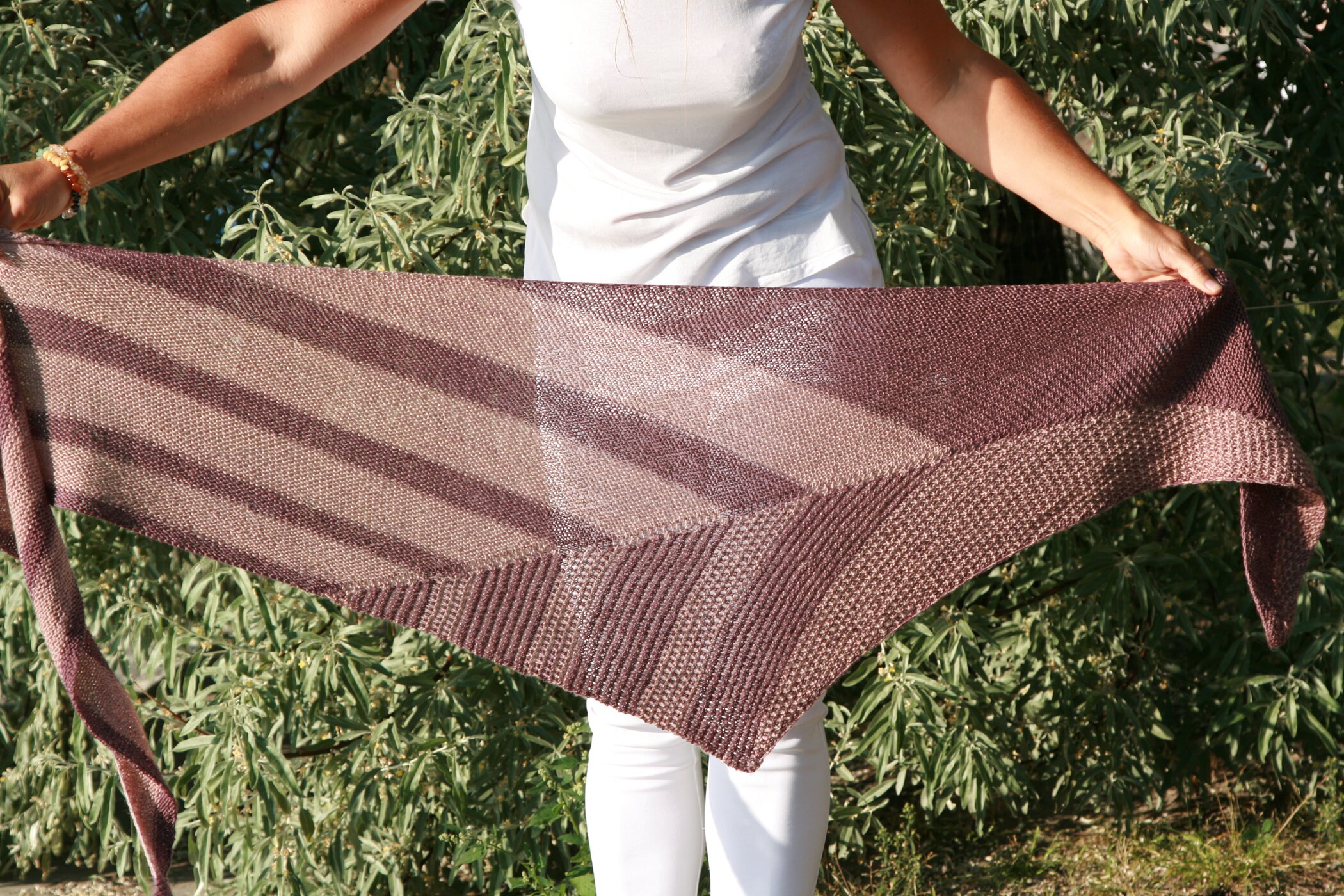 Secretia PDF Pattern Shawl, Knitted Shawl, Asymmetrical Shawl, Triangle ...
