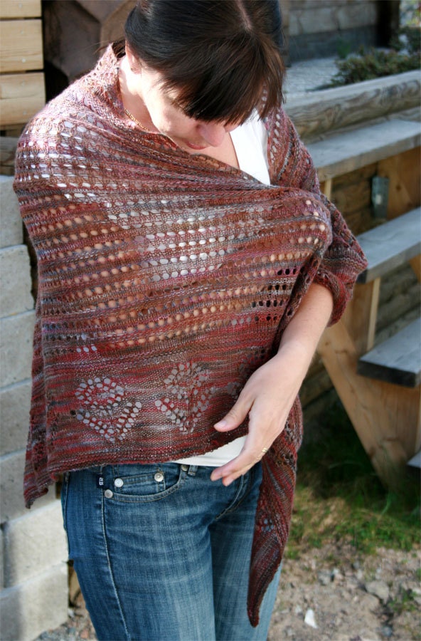 Lace Triangle Shawl Pattern - Knitting Shawl Pattern PDF, in 2 Sizes ...