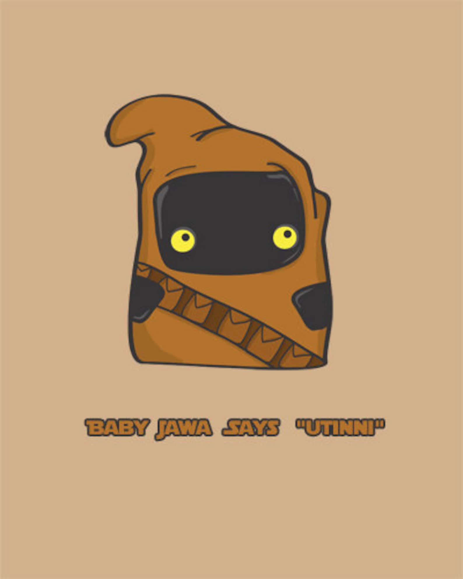 Baby Jawa Nursery Art modern print poster | Etsy