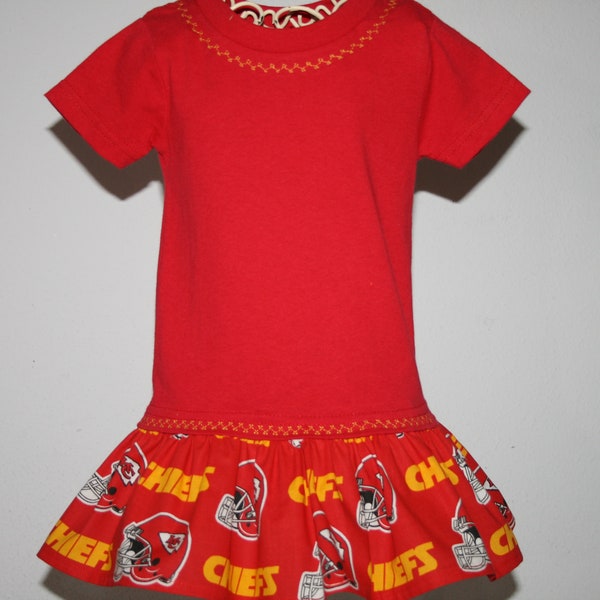 Kansas City Chiefs Girls Dress - Etsy