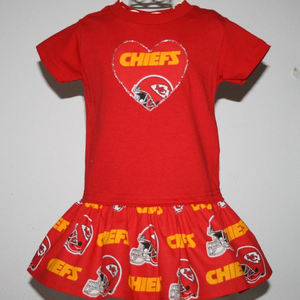 Chiefs Toddler Dress - Etsy