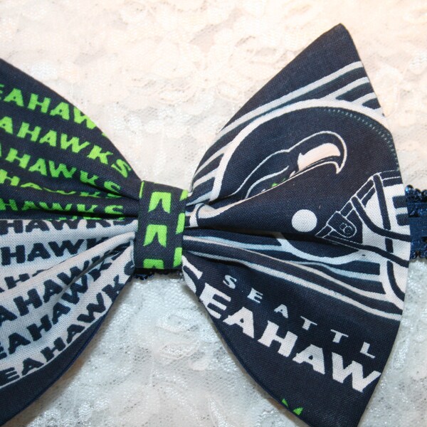 Seahawks Hair Bow - Etsy