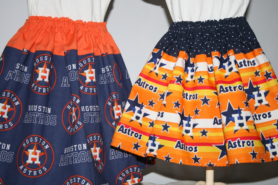 Girls Houston ASTROS Baseball Skirt Infant Toddler Toddlers Youth ...